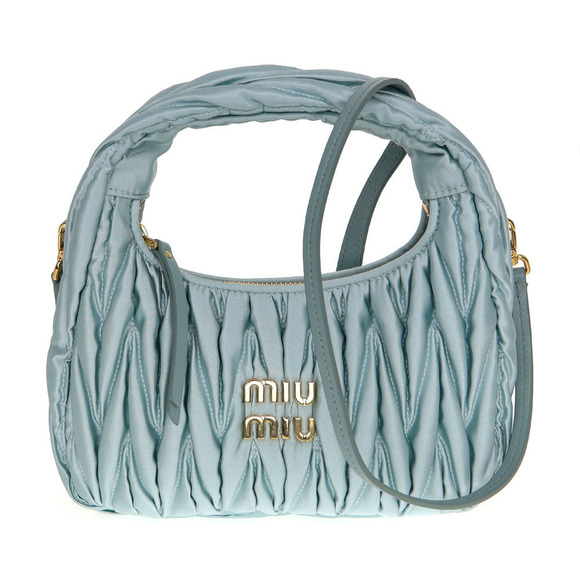 Miu Miu | Bags | Miu Miu Wonder Matelasse Blue Satin | Poshmark